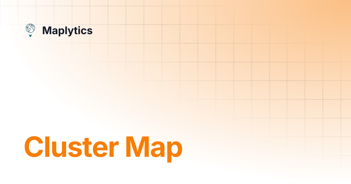 Cluster Map | Maplytics
